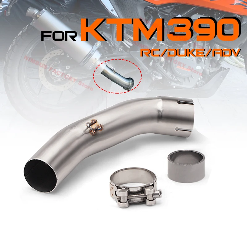 51mm-Motorcycle-Exhaust-Middle-Link-Pipe-for-KTM-DUKE-RC-125-250-390 ...