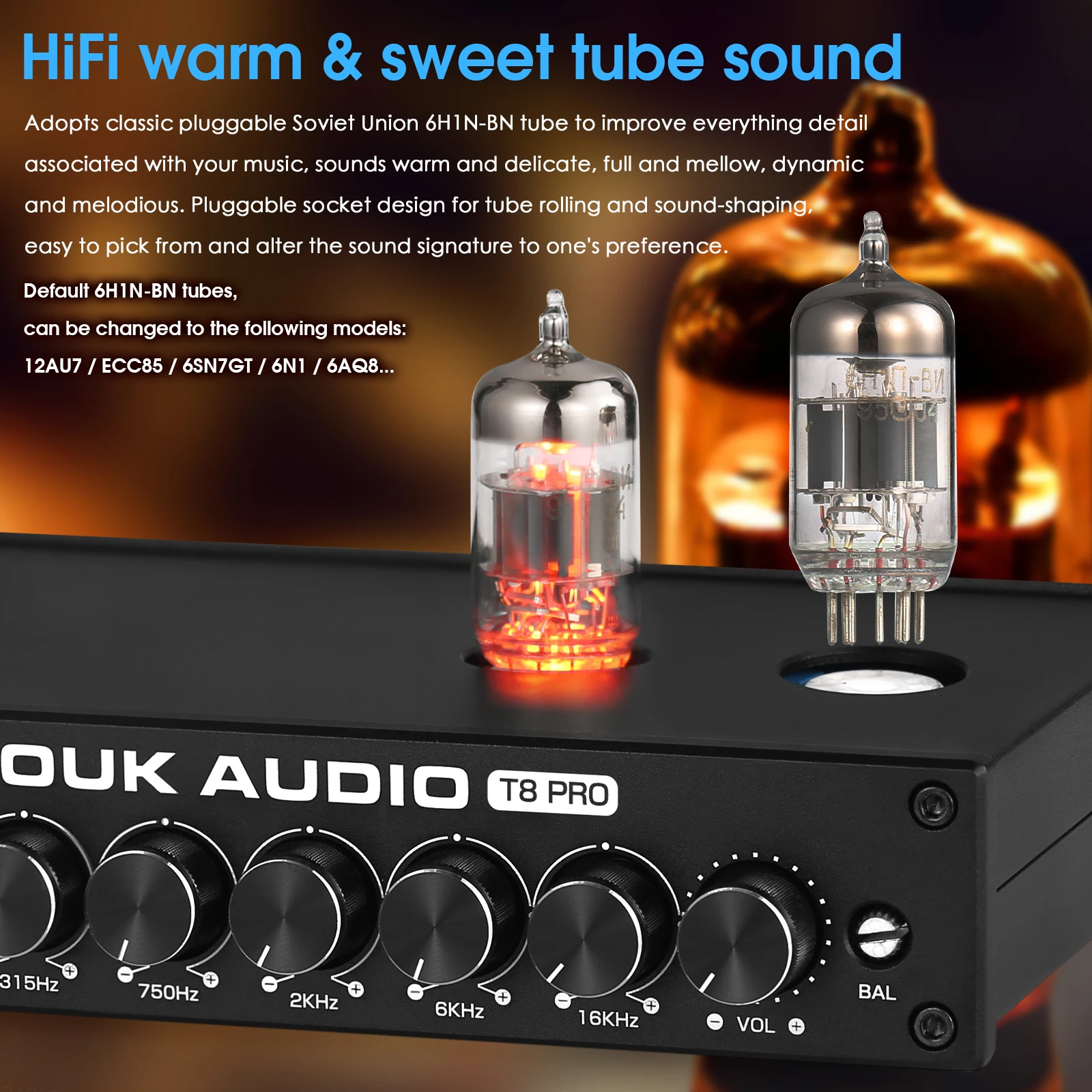 Douk Audio T8PRO HiFi трубка с клапаном, стерео сбалансированный XLR ...