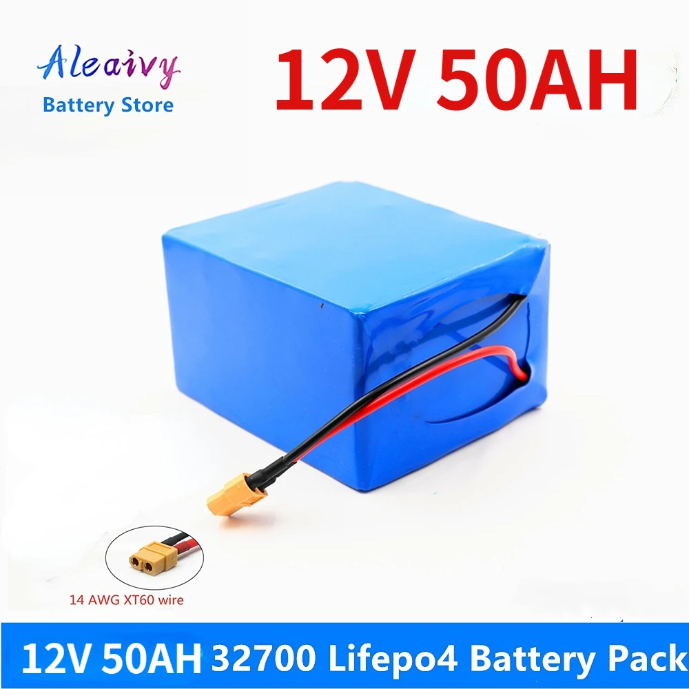 Aleaivy 32700 Lifepo4 Battery Pack 4S3P 12.8V 50Ah with 4S 40A Balanced ...