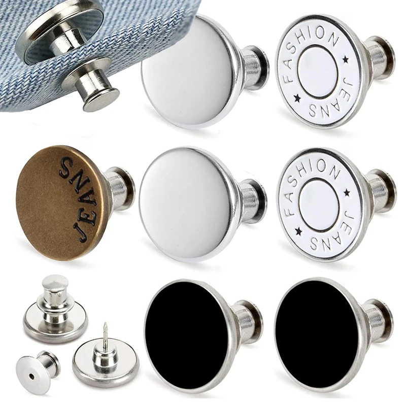 10pcs-Buttons-for-Jeans-Perfect-Fit-Jean-Button-Replacement-Button-Pins ...