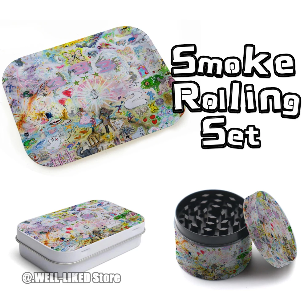 NEW-Bladee-333-Smoke-Rolling-Set-18-14CM-Rolling-Tray-50MM-Tobacco ...