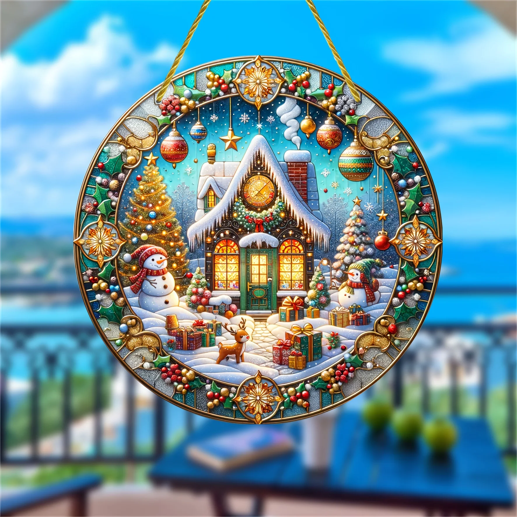 Bohemian-Igloo-Catcher-Acrylic-Window-Hanging-Perfect-for-Christmas ...