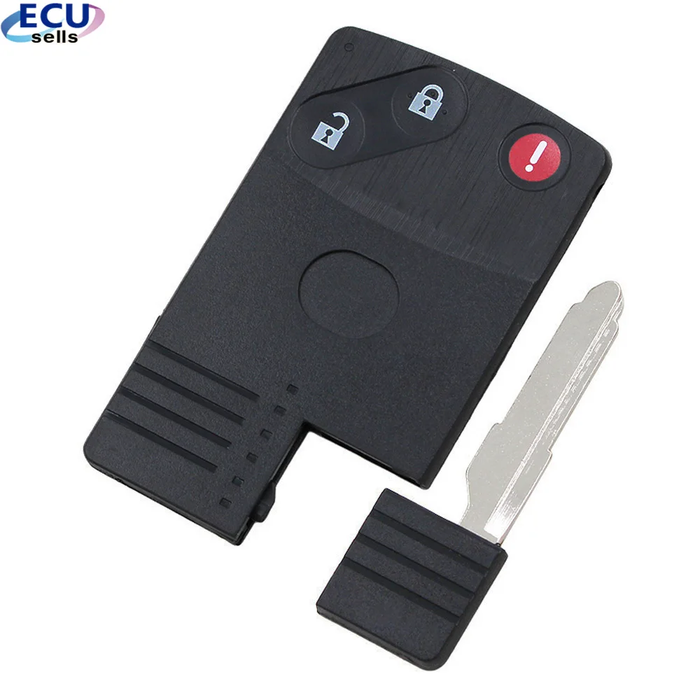 2+1 Button Smart Card Remote Key Shell for Mazda 5 6 CX-7 CX-9 RX8 ...