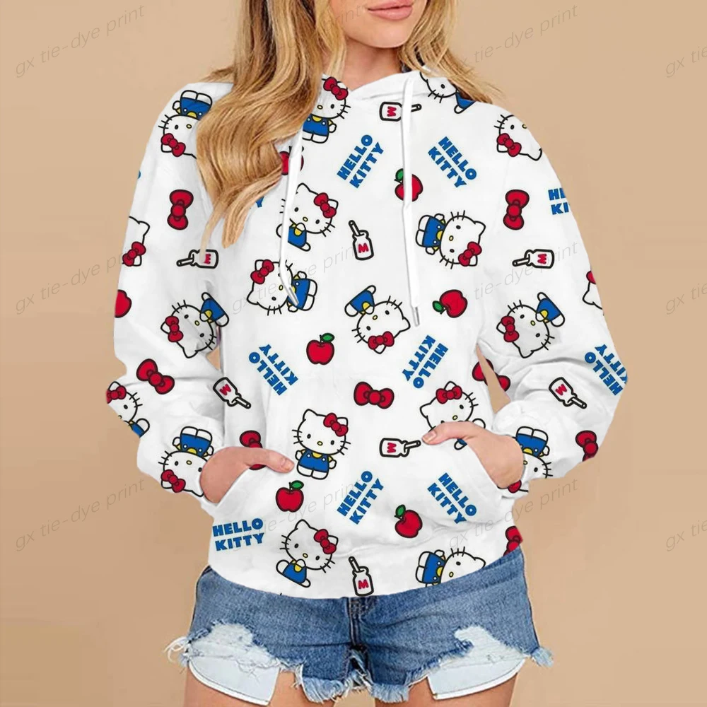 Sudadera-con-capucha-de-Hello-Kitty-para-mujer-y-ni-a-su-ter-de-manga ...