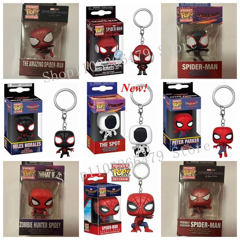 Funko Pocket Pop KeyChain Super Heroes spiderman Miles Morales ...