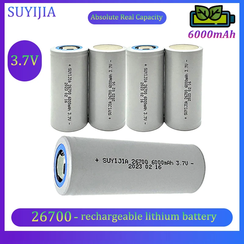 26700-3-7V-High-Power-6000mAh-Rechargeable-Lithium-Battery-20A-for ...