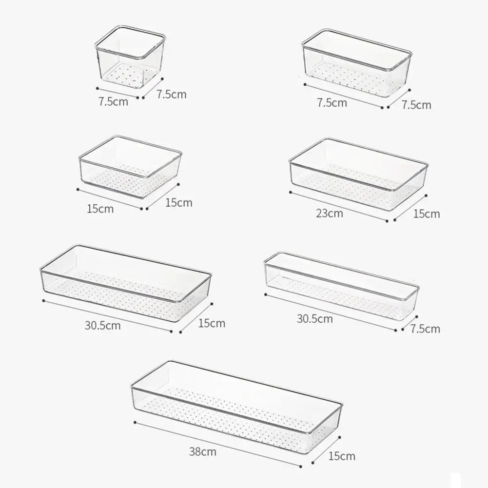 Storage-Box-Transparent-Organizer-Box-More-Compartments-for-Bedroom ...