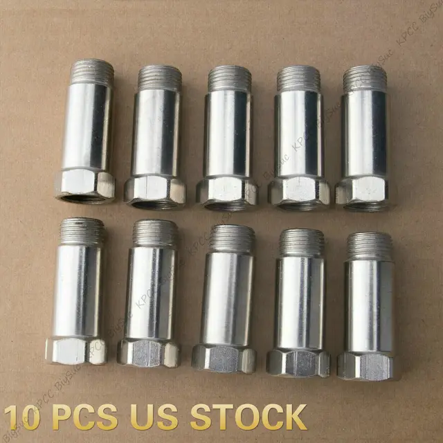 10Pcs O2 Oxygen Sensor Extender Adapter Extension Spacer HHO 32mm Bung ...