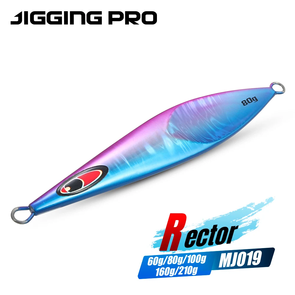 JIGGING-PRO-60g-80g-100g-160g-210g-Rector-Slow-Jig-Saltwater-Metal-Jigs ...
