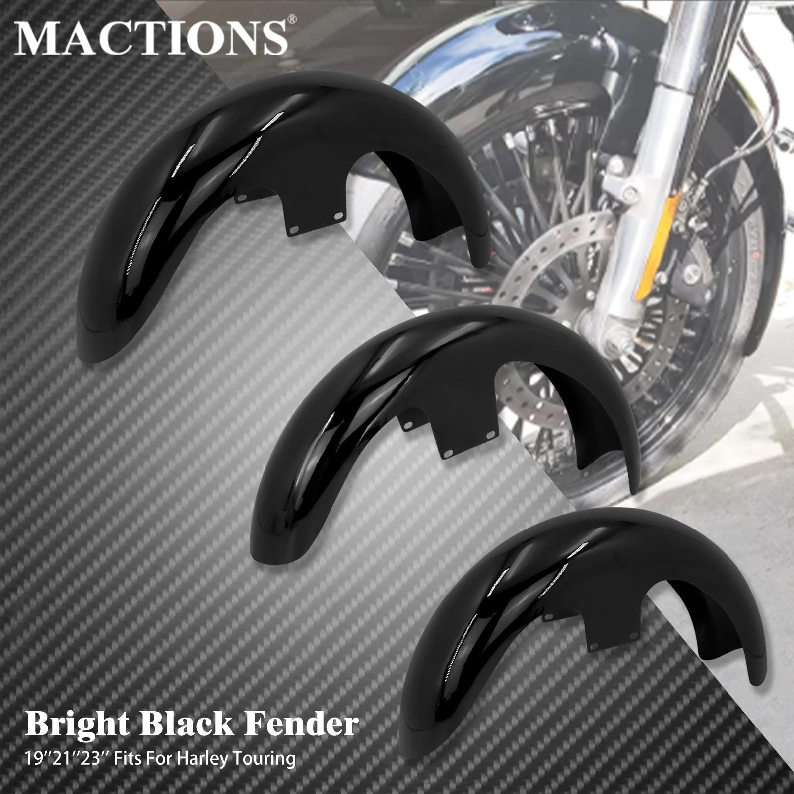 Motorcycle Steel 19'' 21'' 23'' Wrap Front Fender For Harley Touring ...