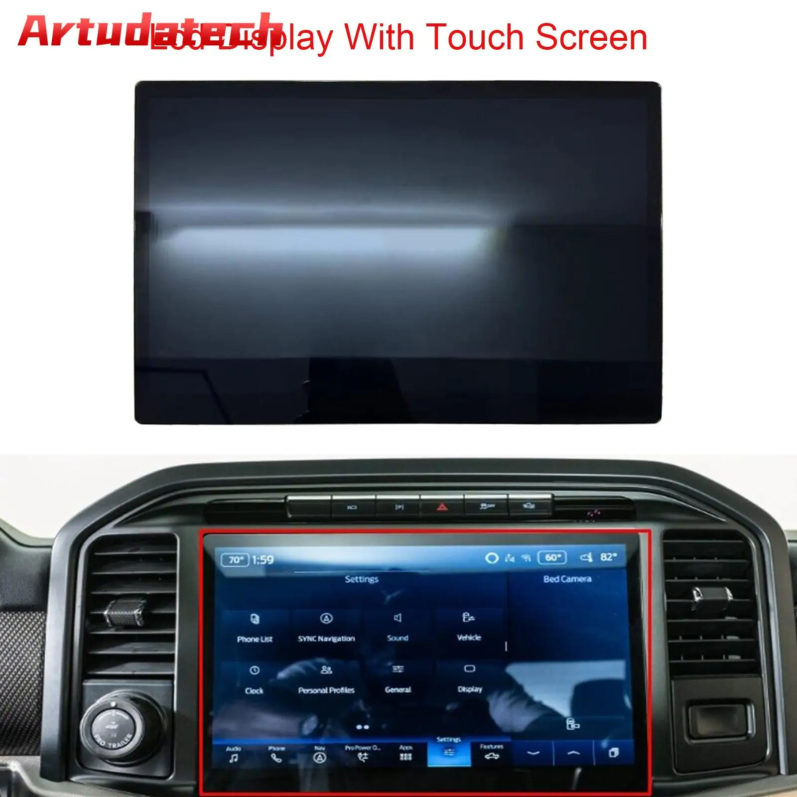 Artudatech-12-Inch-Display-Screen-Radio-Navigation-SYNC-4-For-FORD-F150 ...