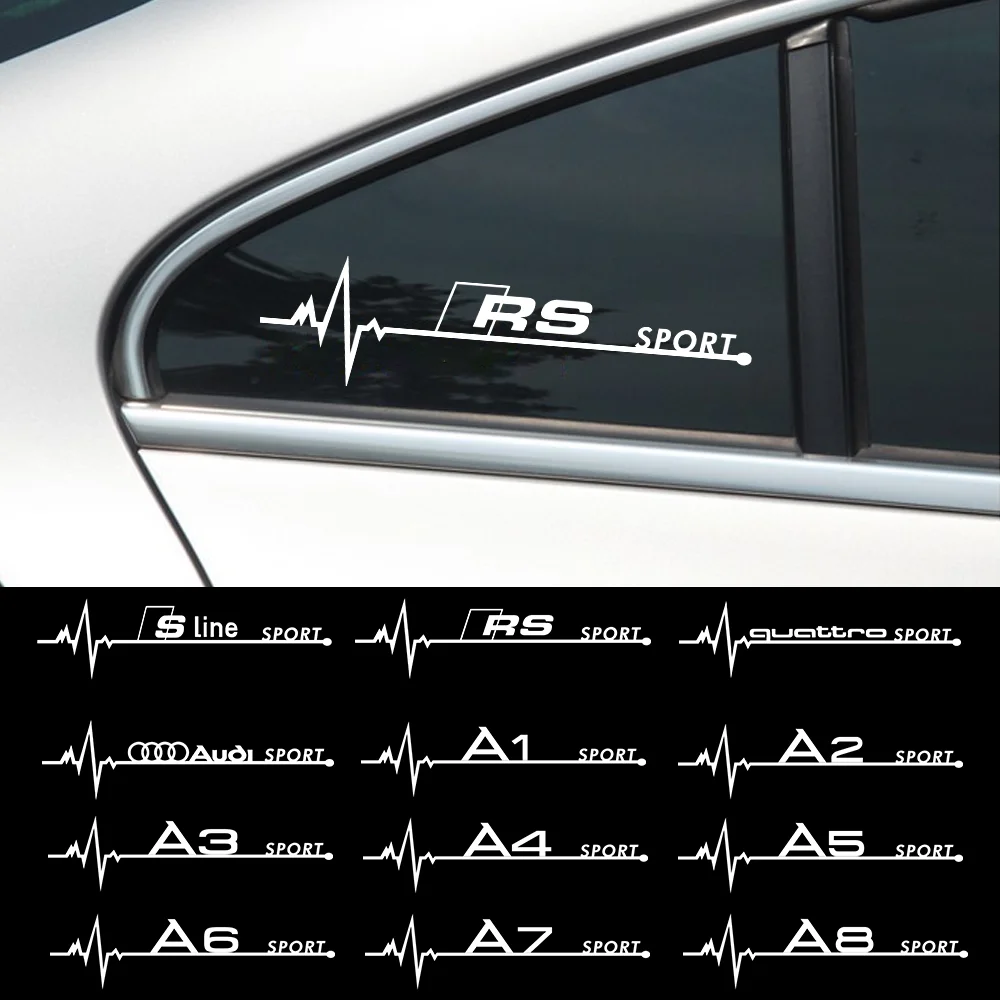 2Pcs-Car-Accessories-PVC-Body-Side-Window-Emblem-Sticker-For-Audi-RS ...