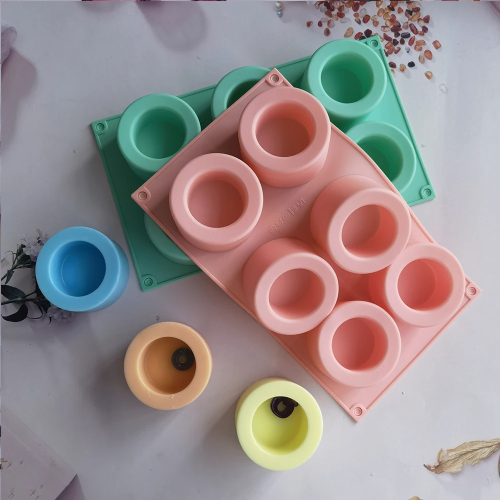 6-buracos-Pudim-Cup-Silicone-Bolo-Molde-3D-Sobremesa-Mousse-Baking-Pan ...