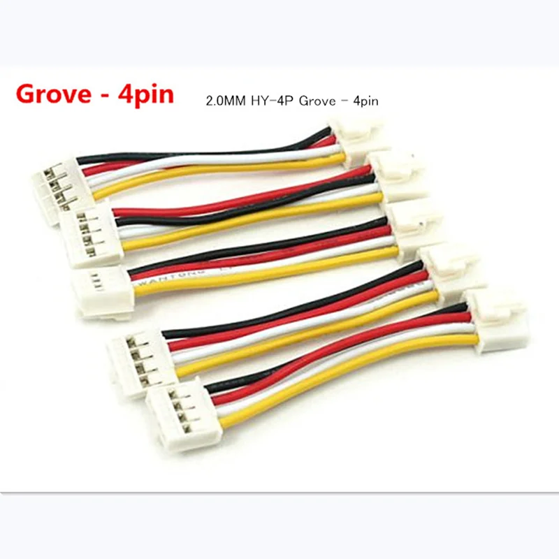 Grove Wire Connector - 5x 2.0mm Hy-4p 4pin Female Connector Wire 5cm ...