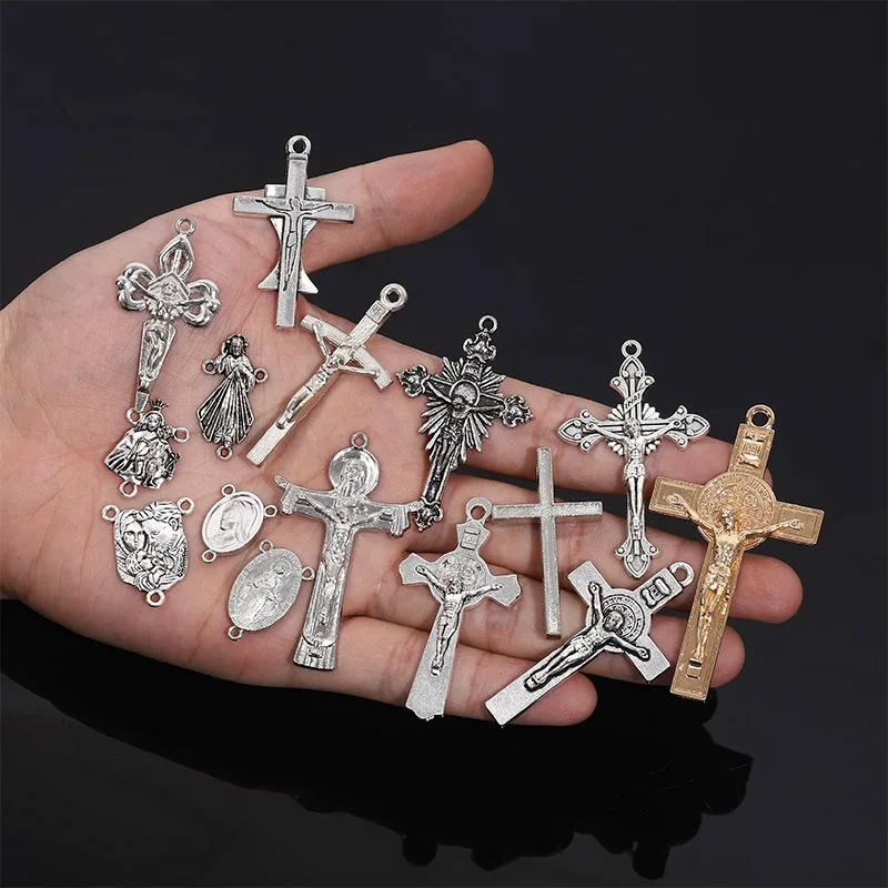 10pcs-Vintage-Christian-Catholic-Porous-Connector-Virgin-Mary-Holy ...