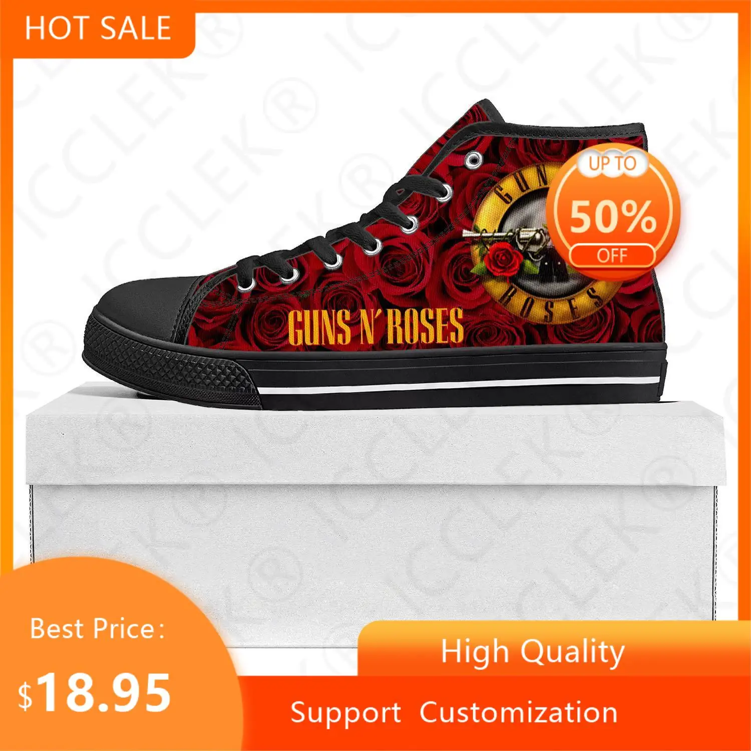 Guns-N-Roses-Heavy-Metal-Rock-Band-High-Top-High-Quality-Sneakers-Mens ...