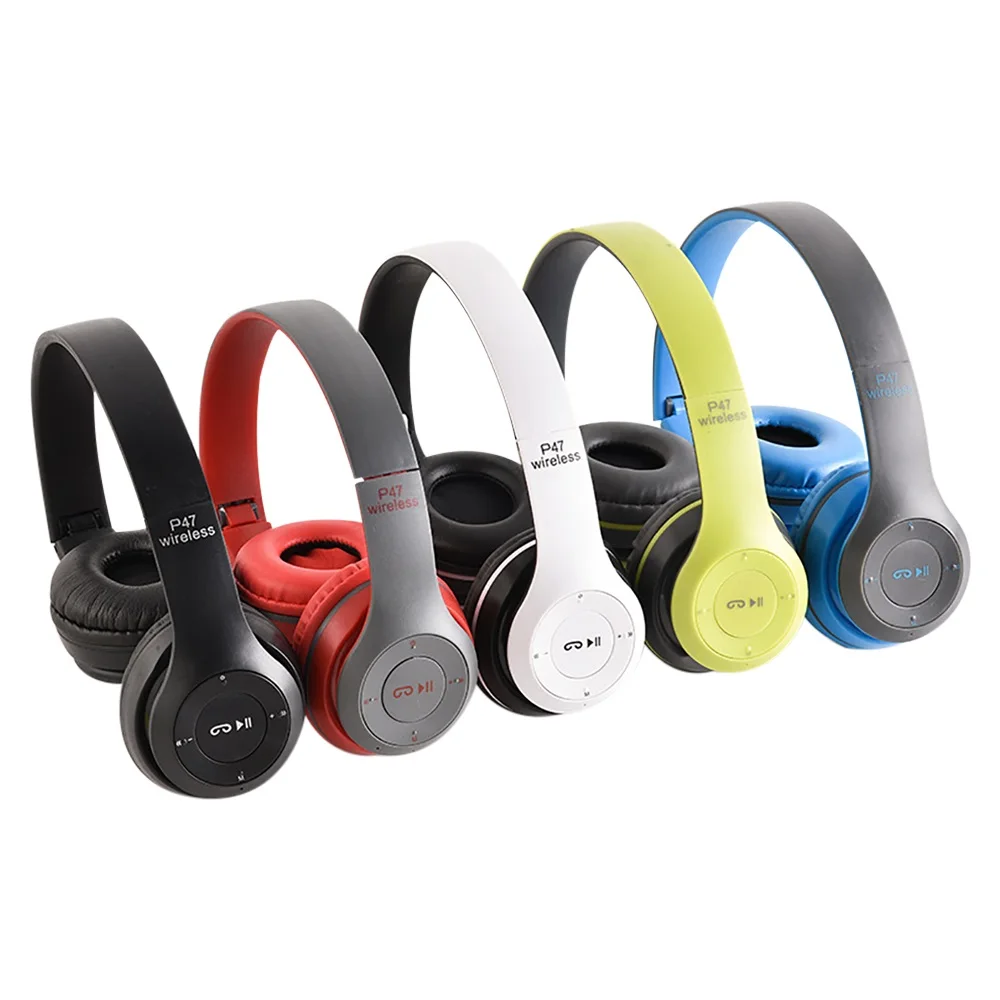 Stereo-P47-Headset-5-0-Bluetooth-Headset-Folding-Series-Wireless-Sports ...