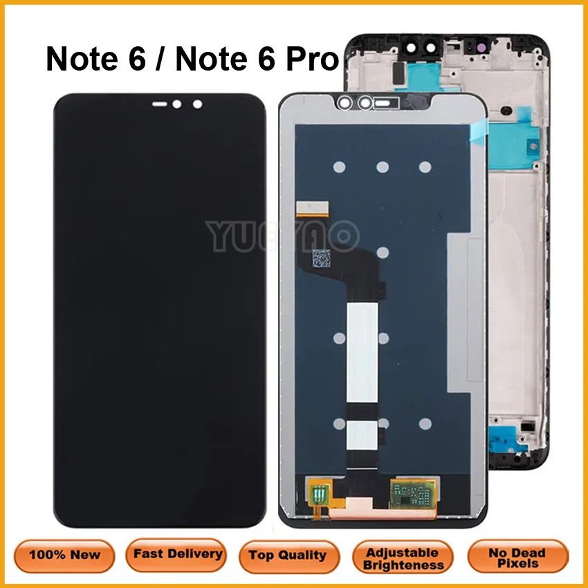 LCD-For-Xiaomi-Redmi-Note-6-Pro-LCD-Display-with-Frame-Touch-Screen ...