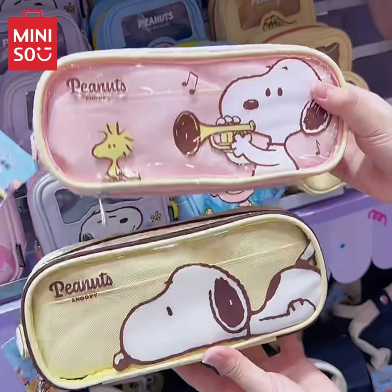Miniso-Snoopy-Colorful-Life-Series-Pencil-Case-Double-Layer-Large ...