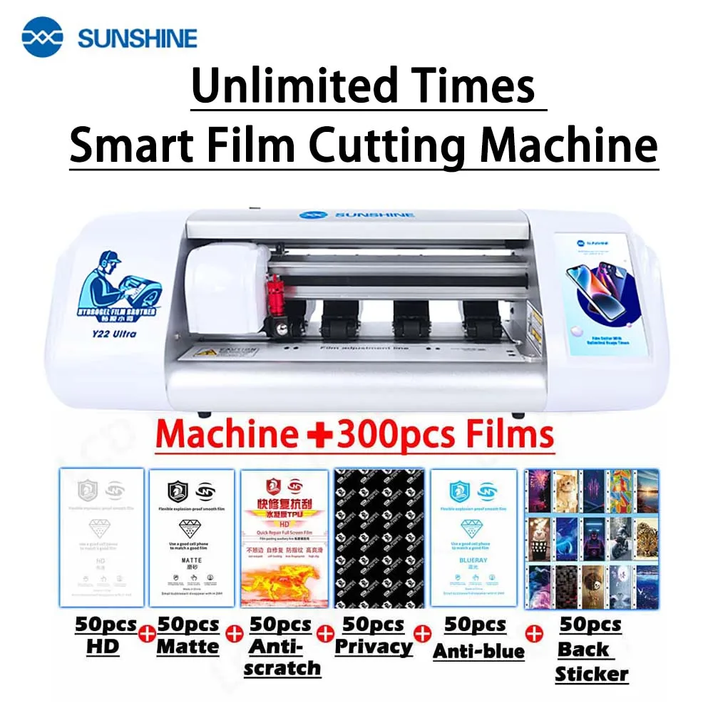 SUNSHINE Y22 Ultra Unlimited Hydrogel Film Cutting Machine DIY Phone ...