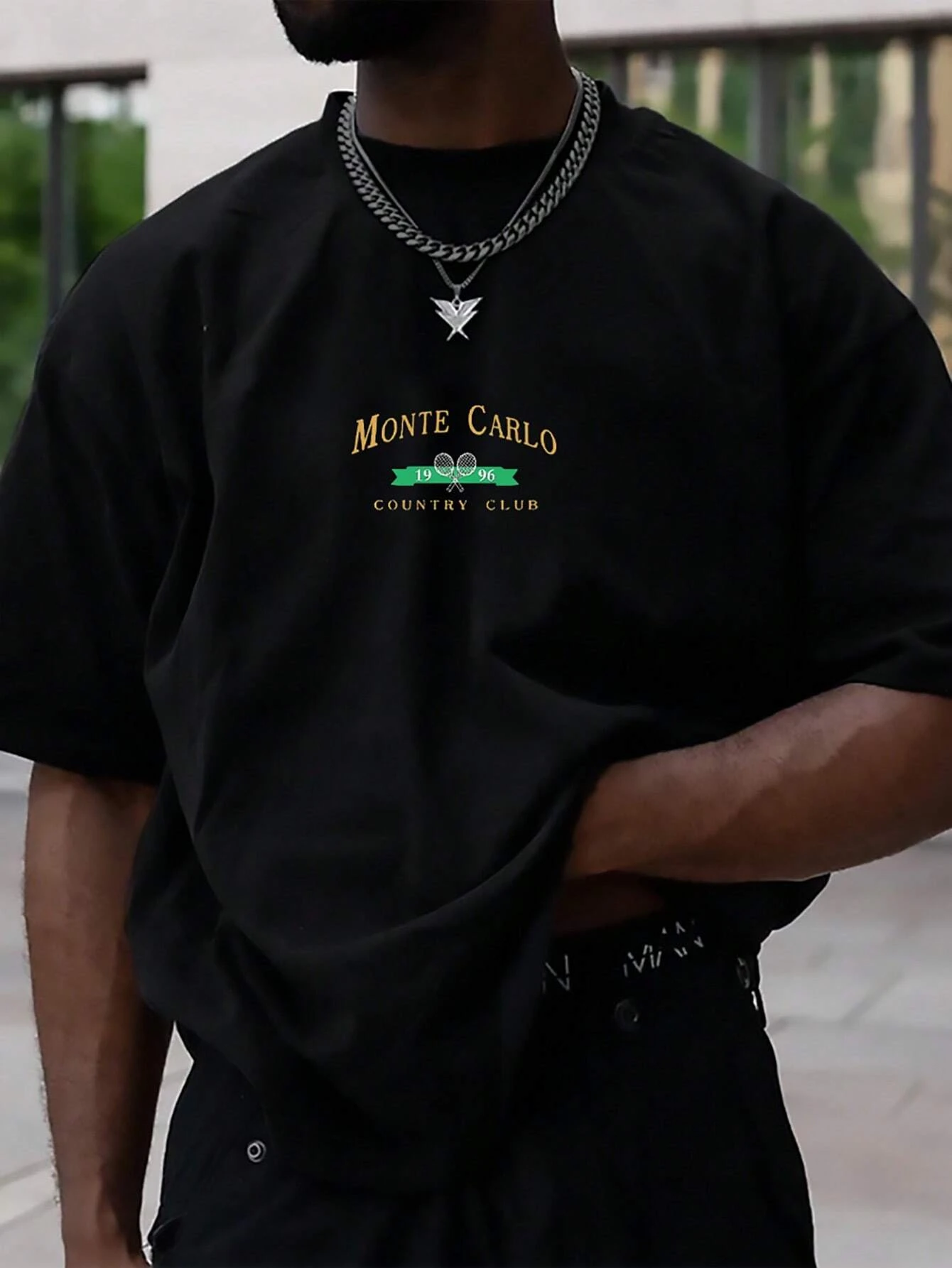 Manfinity-Homme-Loose-Fit-Men-s-Letter-Printed-Graphic-T-Shirt-Basic ...