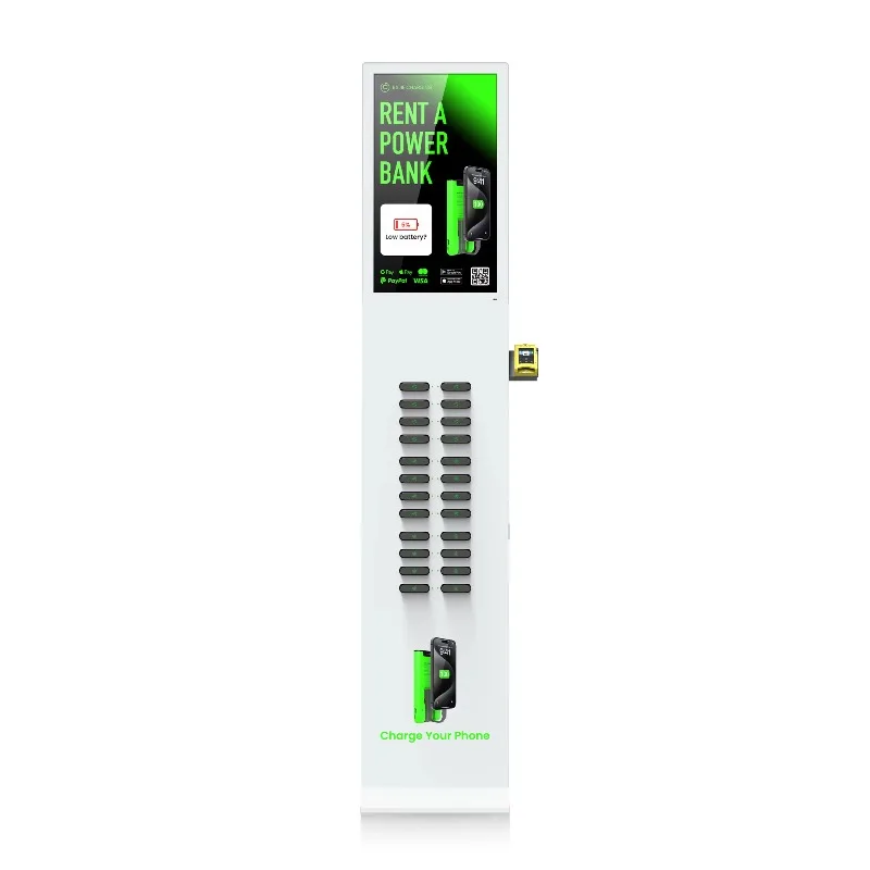 24 Slot Fast Charging Station Rental Electric PD Function Type-C Port ...