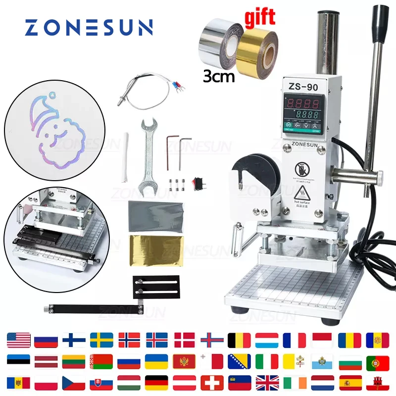 Zonesun – Machine D'estampage À Chaud Numérique Zs90, Outils De ...