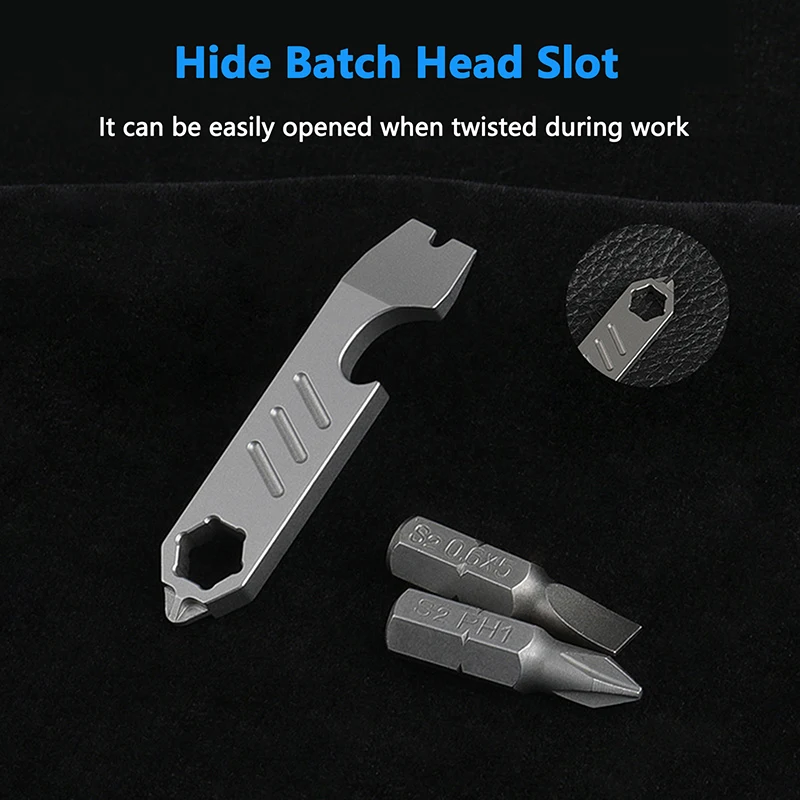 Multifunctional Keychain Crowbar Bottle Opener Scale Hexagonal Wrench ...