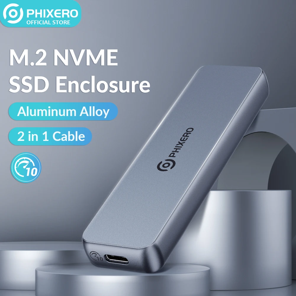 Phixero M2 Ngff Sata Ssd Hd Externo Usb 3.1 Enclosure M.2 Nvme Hard ...