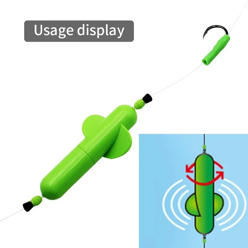 1 Piece Fishing Catfish Floating Subfloat Propeller Built-in Rattle ...