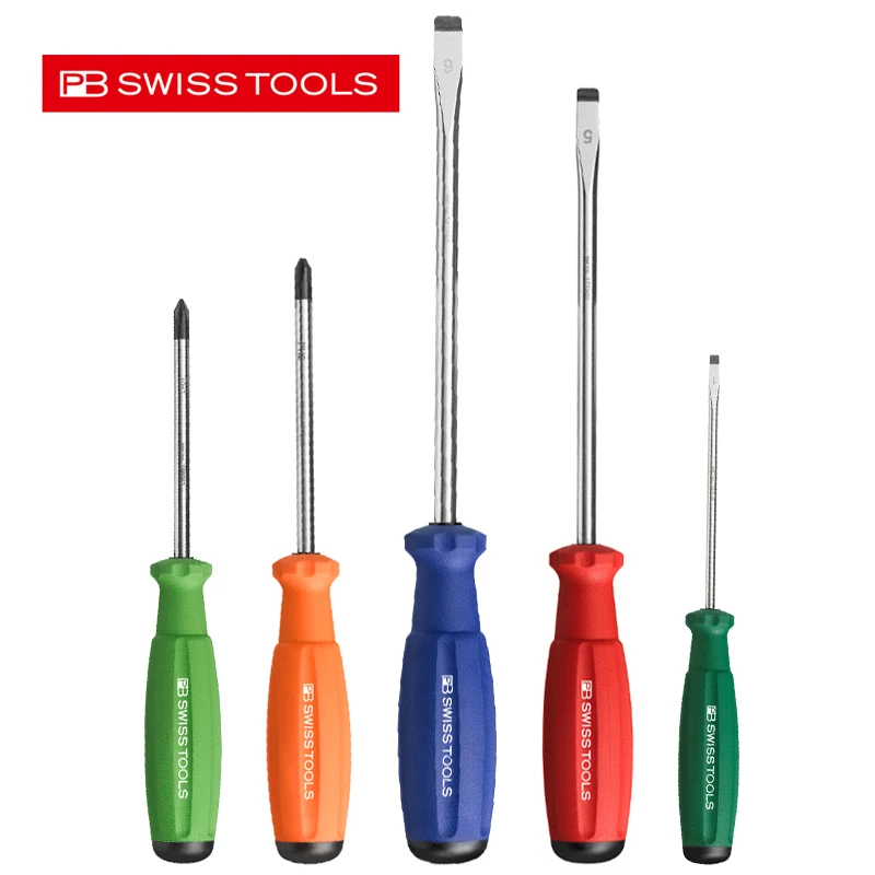 PB-SWISS-TOOL-SwissGrip-Screwdrivers-for-Slotted-Screws-Muti-color-With-Color-Coded-by-Handle ...