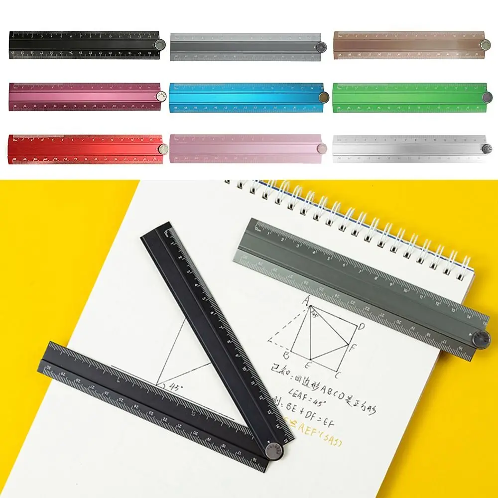 Simplified 30cm Folding Ruler Aluminum Alloy Drawing Measuirng Tool ...