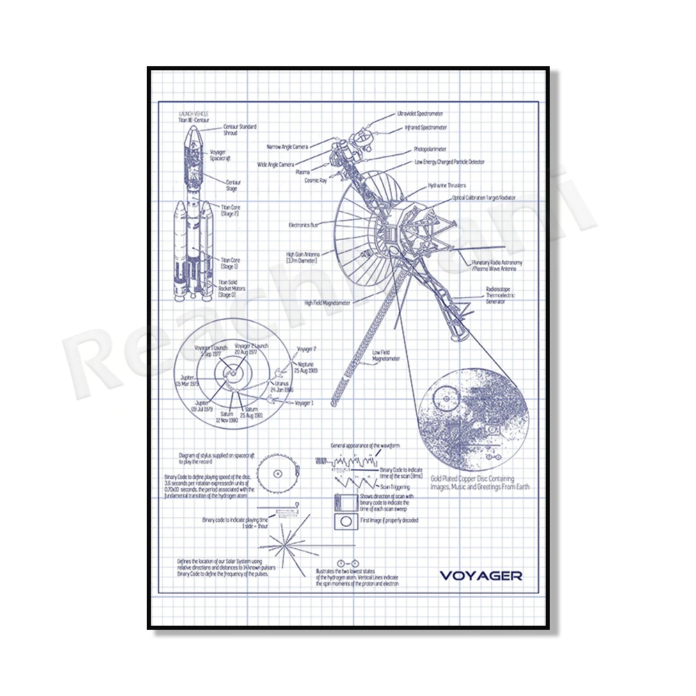 Voyager Spacecraft Blueprints