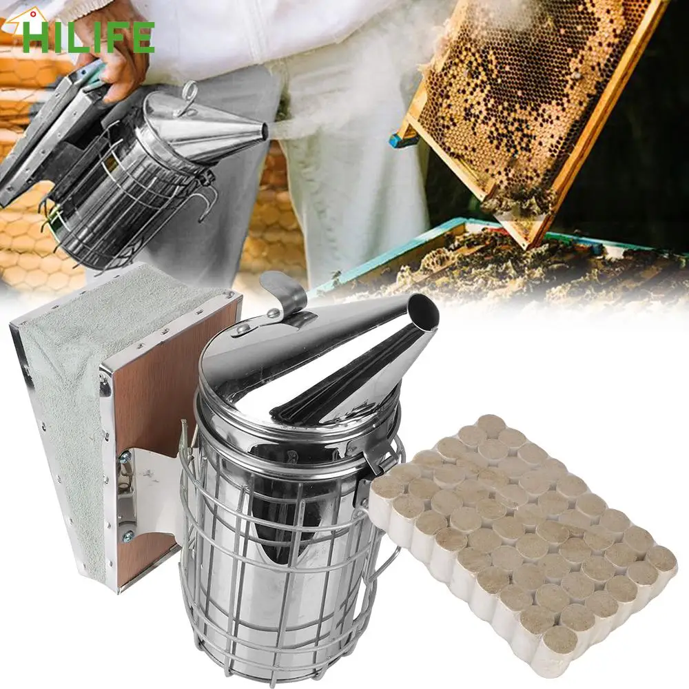 Stainless-Steel-Bee-Smoker-Sprayer-Expeling-Bees-Beekeeper-Dedicated-Apiculture-Beekeeping ...