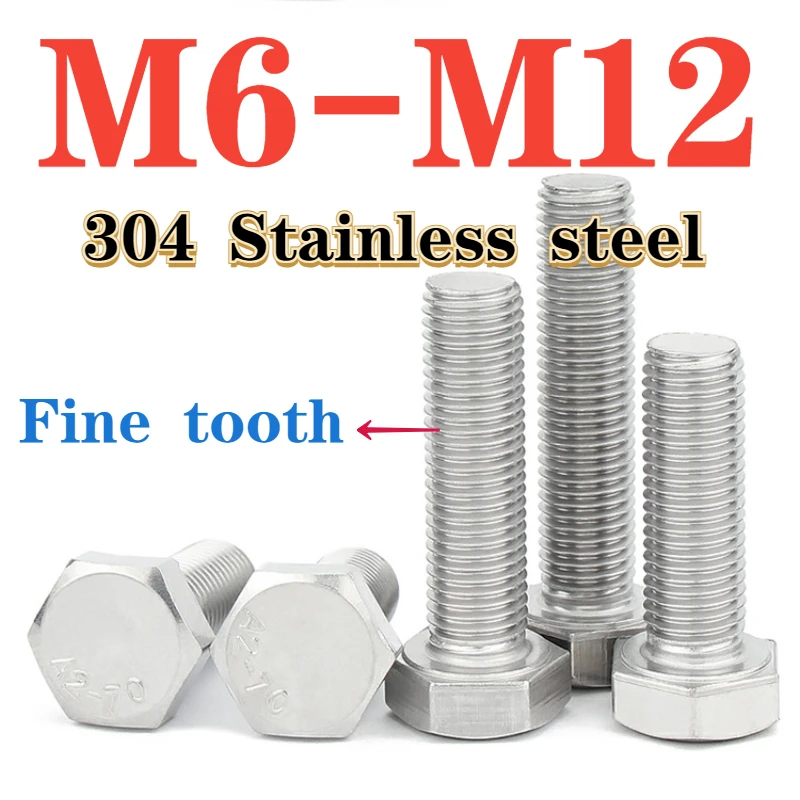 Fine Tooth Outer Hexagonal M6 M8 M10 M12 Thread Pitch 0.75/1.0/1.25/1.5 ...