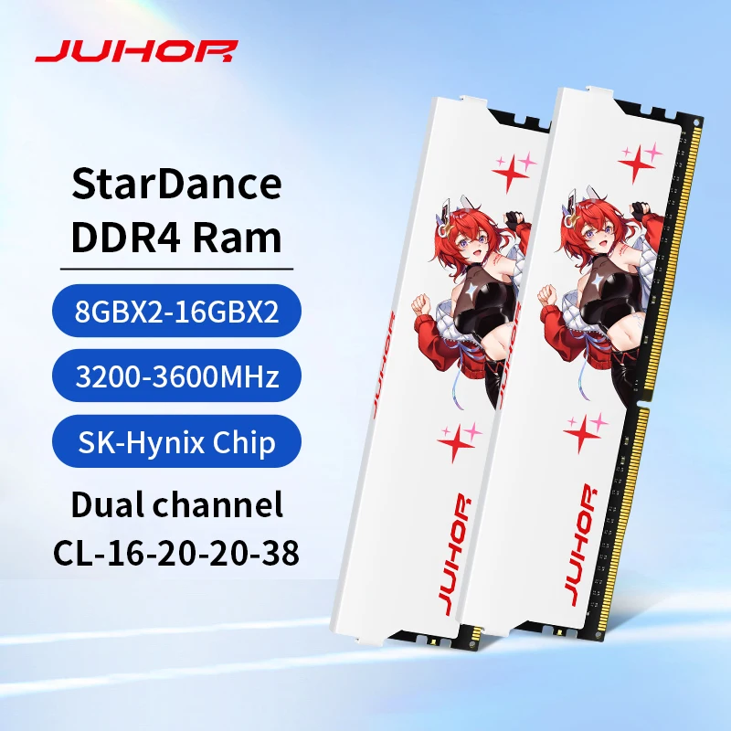 JUHOR-Memoria-Ram-DDR4-8GX2-3200MHz-16GX2-3200MHz-3600MHz-8GB-16GB ...