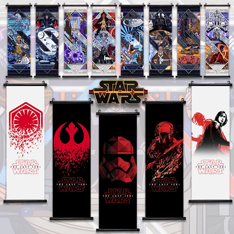 Disney-Star-Wars-Movie-Hanging-Scroll-Decor-Comic-Stormtrooper-Poster ...