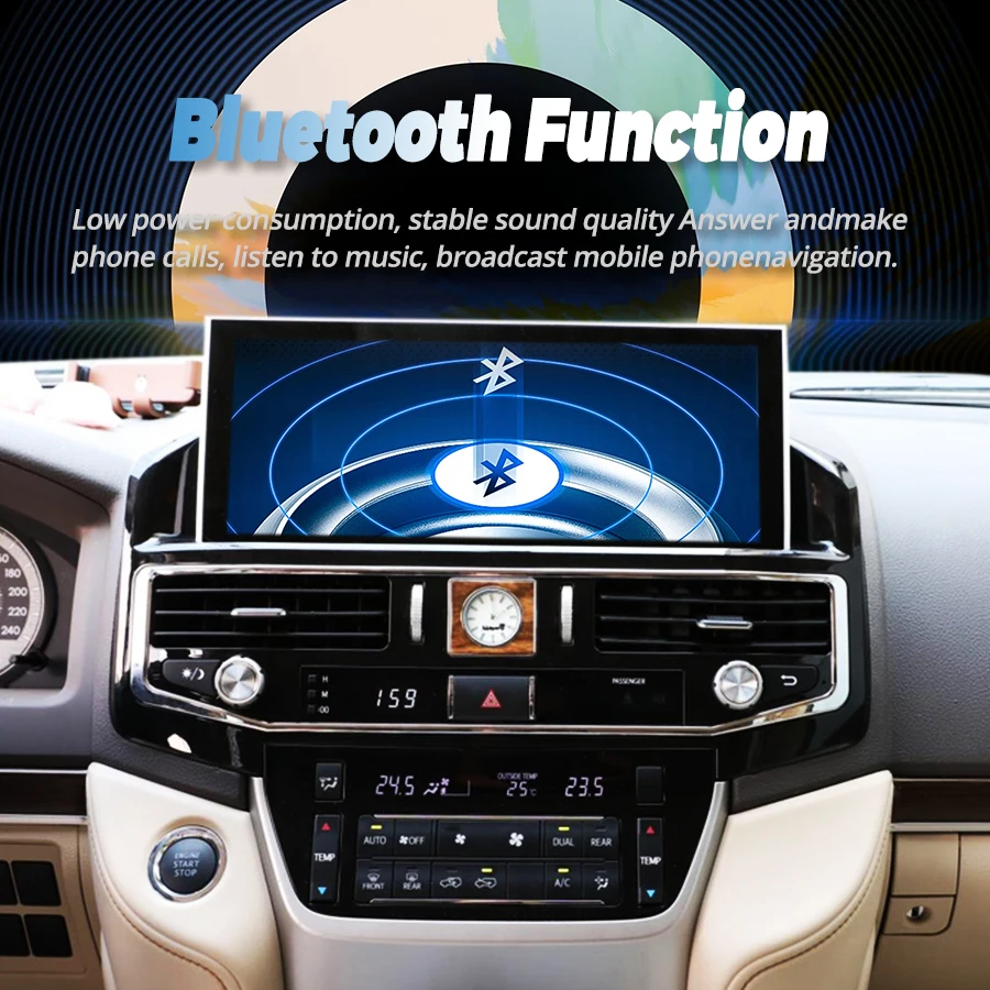 12.3Inch Android Car Radio Touch Screen for TOYOTA LAND CRUISER 200 LC