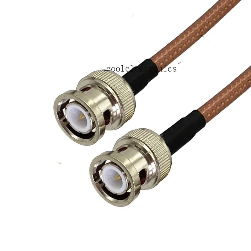 RG400 BNC Male to BNC Male Double Shielded Copper Braid RF Coaxial ...