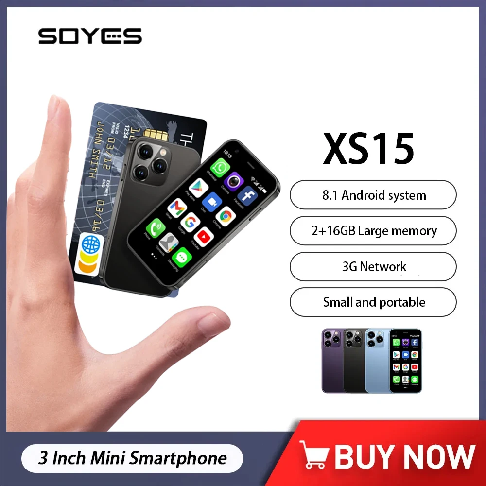 SOYES-XS15-Ultra-thin-Mini-phone-3-0-Inch-2GB-16GB-Mini-Smartphone ...