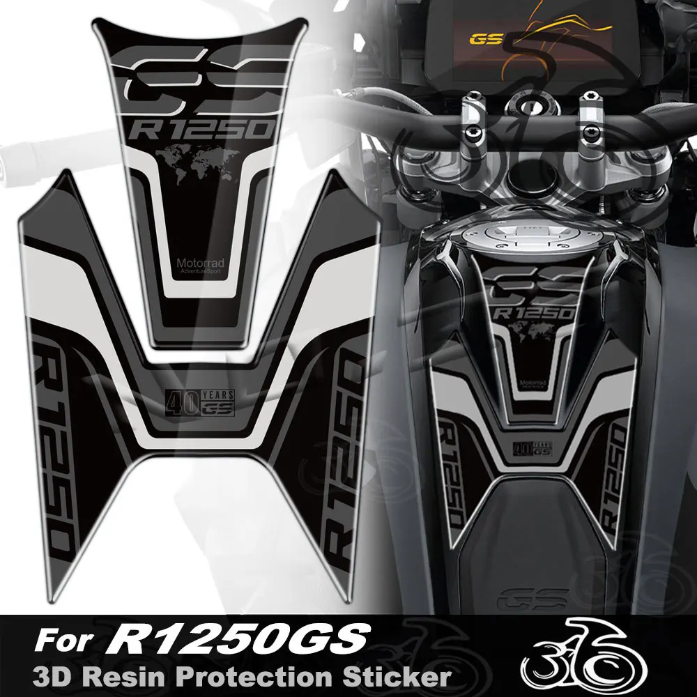 For R1250GS R1250 GS 2018-2023 40 years gs Triple Black 3D Motorcycle ...
