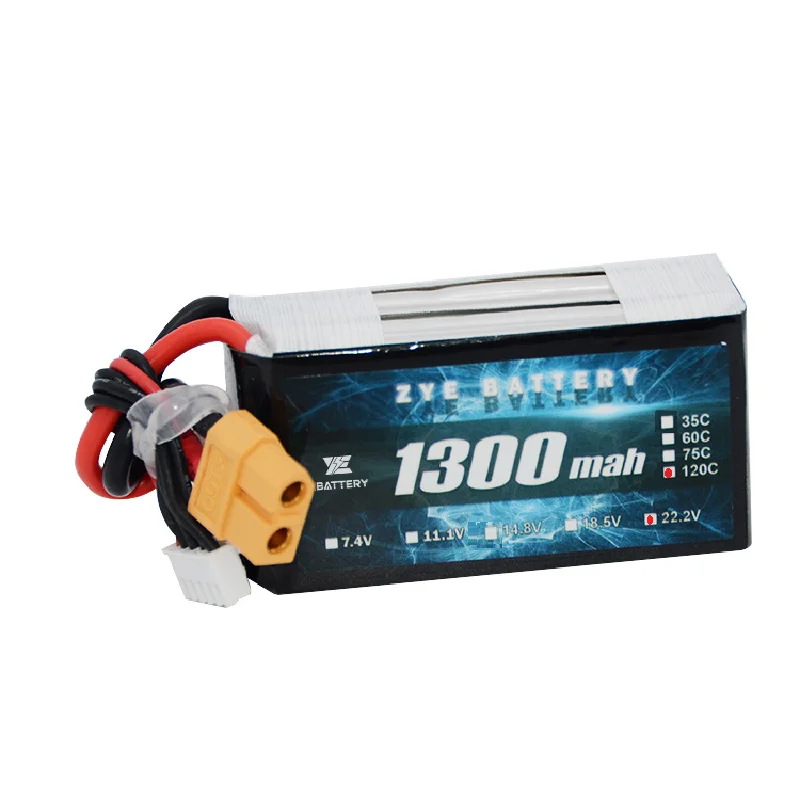ZYE-battery-1300mah-120C-22-2V-6S-high-magnification-aircraft-model ...