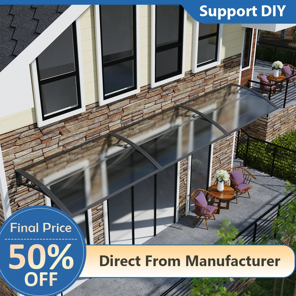 Window-Awning-Canopy-for-Doorway-Outdoor-Overhang-Awnings-ABS-Bracket ...