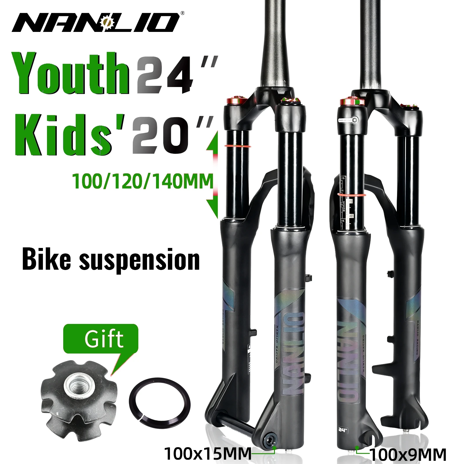 Nanlio-Youth-Mountain-Bike-Shock-Bicycle-Suspension-Forks-20-or-24-Inch ...