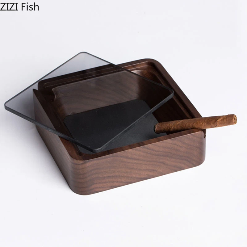 Walnut Wood Double Slot Ashtray | Walnut Wood Cigar Ash Tray | Walnut ...