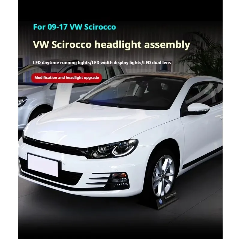 FT Car Lights For VW Scirocco Headlights 2009-2017 High Style LED ...