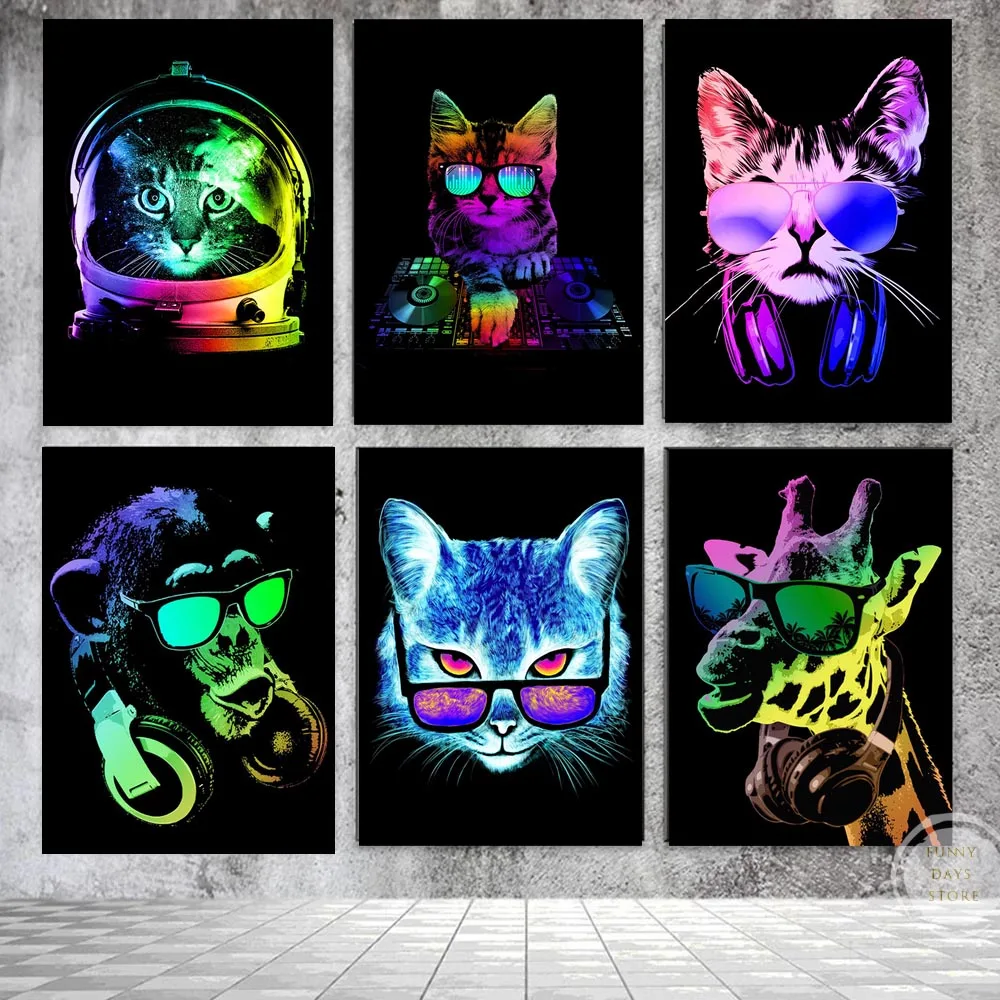 Trippy Cat Facebook Covers