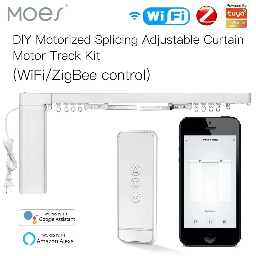 MOES-WiFi-ZigBee-Electric-Curtain-Motor-Tuya-Smart-Customized-Motorized ...