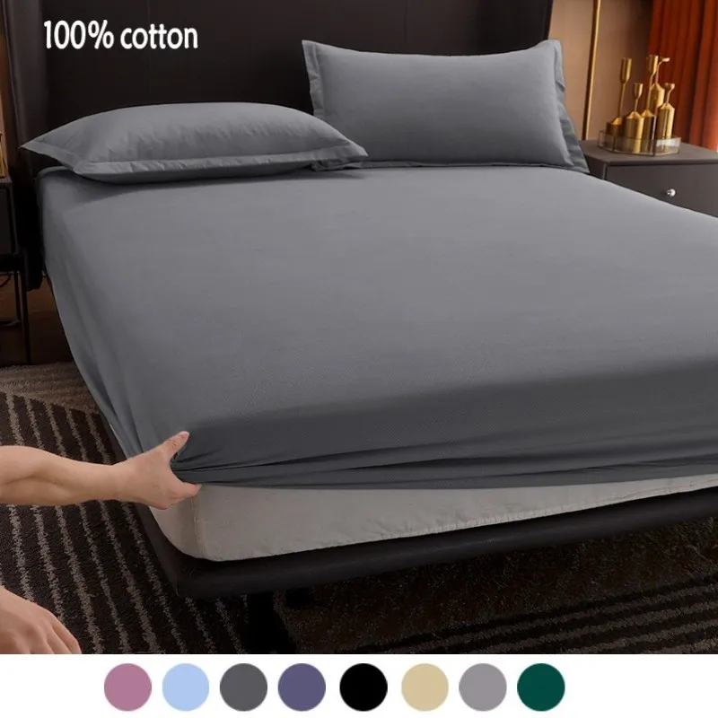 Fitted Sheet Double Mattress | Queen Fitted Sheet Cotton | Single 100 ...