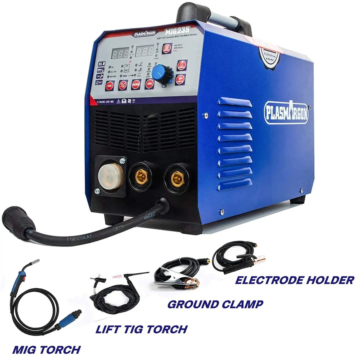 Mig235 Multi-function Welder Device Welder Machine 3 1 Mig/arc/lift Tig Combo Welding Device ...